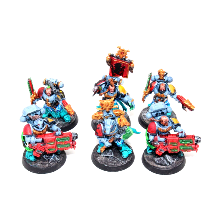 Warhammer Space Wolves Devastator Squad Well Painted JYS5