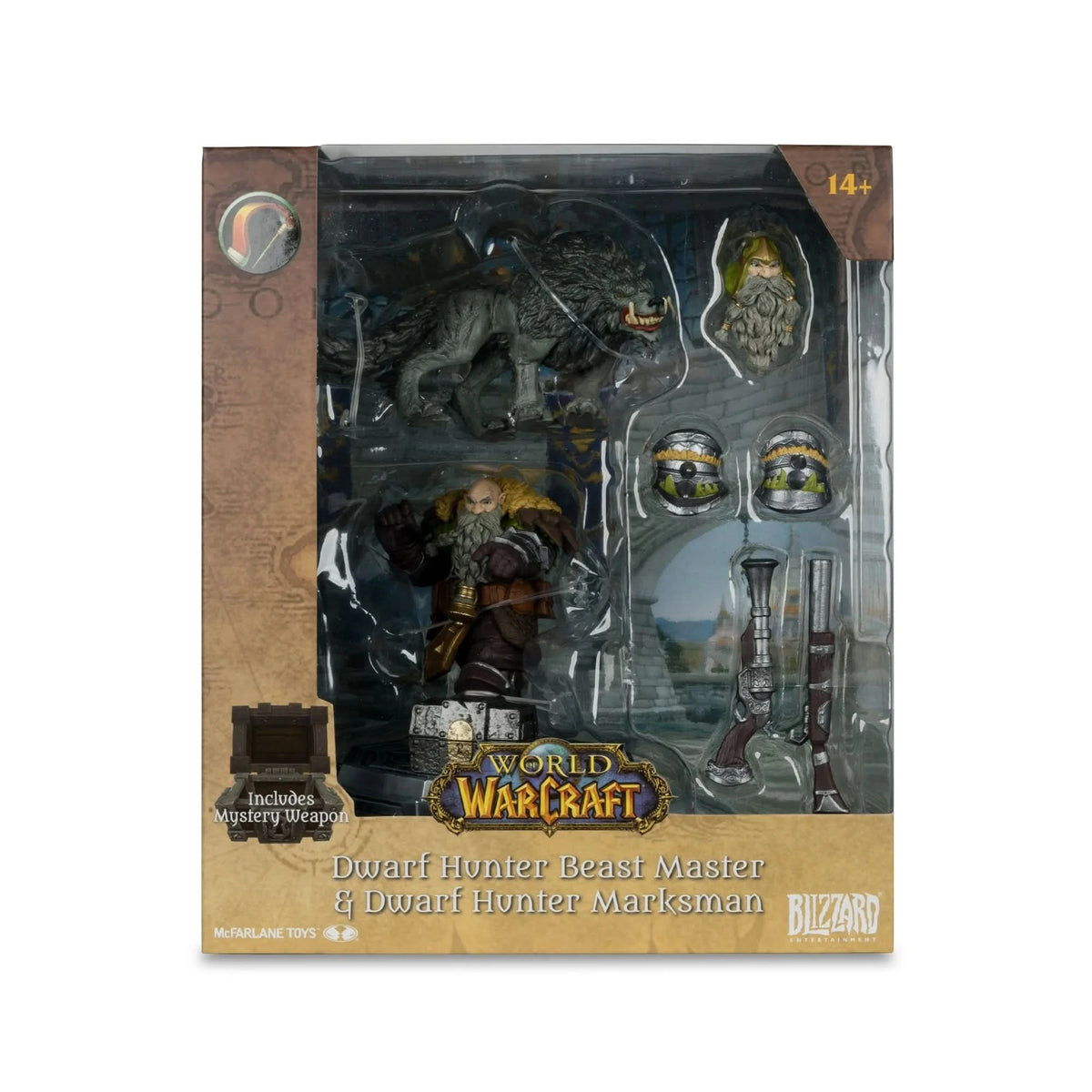 WORLD OF WARCRAFT 6IN POSED WV2 - DWARF HUNTER: BEAST MASTER / MARKSMA