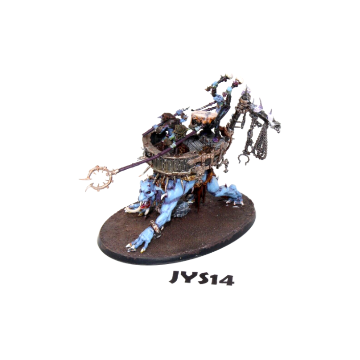 Warhammer Orcs and Goblins Kruelboyz Swampcalla Shaman with Pot-Grot J