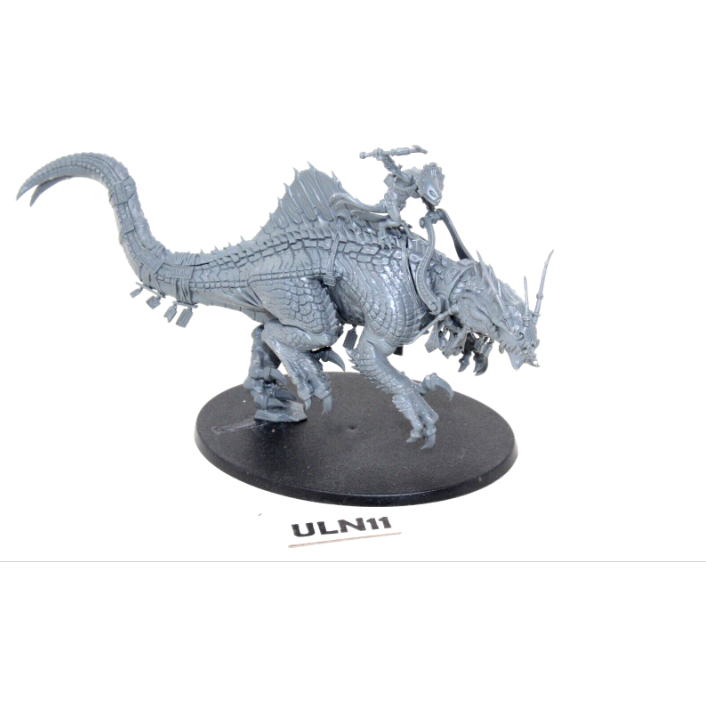 Warhammer Lizardmen Skink Oracle on Troglodon ULN11