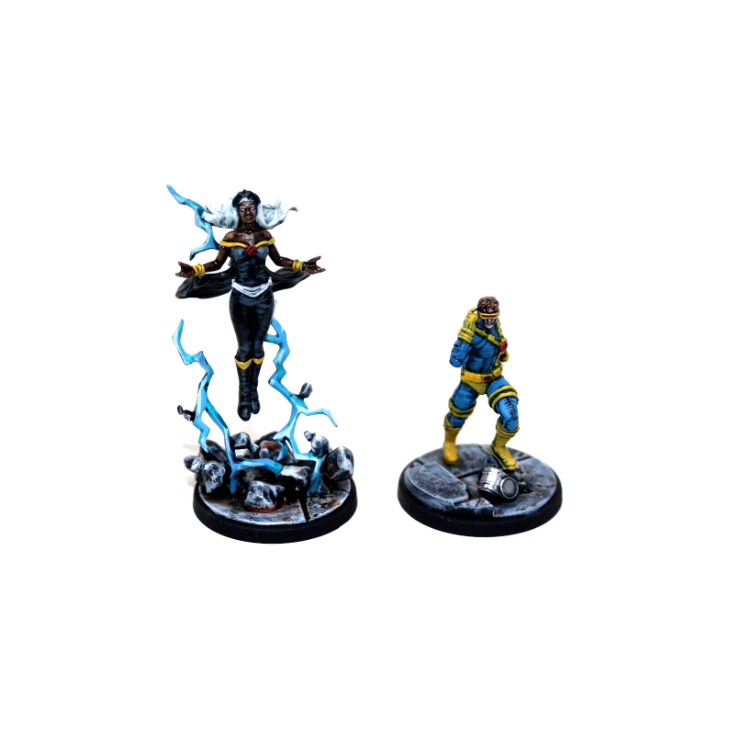 Marvel Crisis Protocol Storm and Cyclops Well Painted
