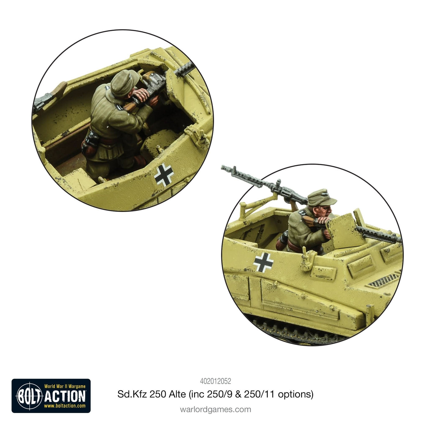 Bolt Action German SD.KFZ 250 (Alte) Half-Track New