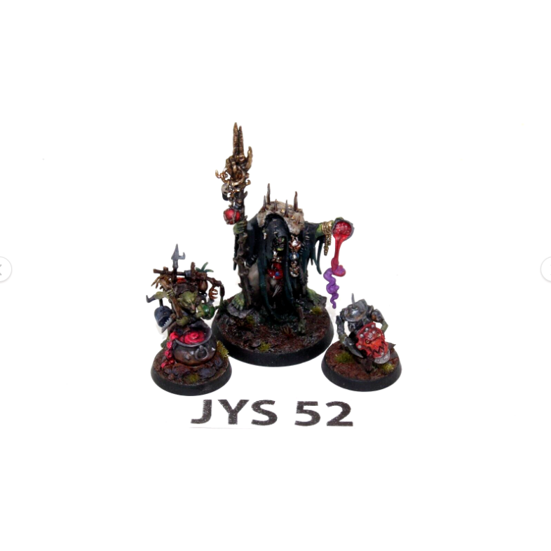 Warhammer Orcs Swampcalla Shaman with Pot-Grot JYS52