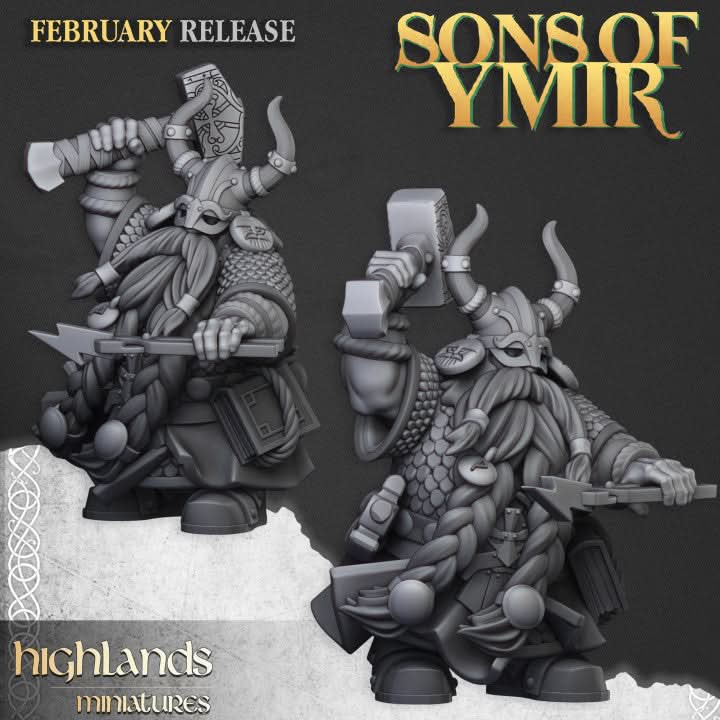 Highland Miniatures Dwarf Runemaster Forge