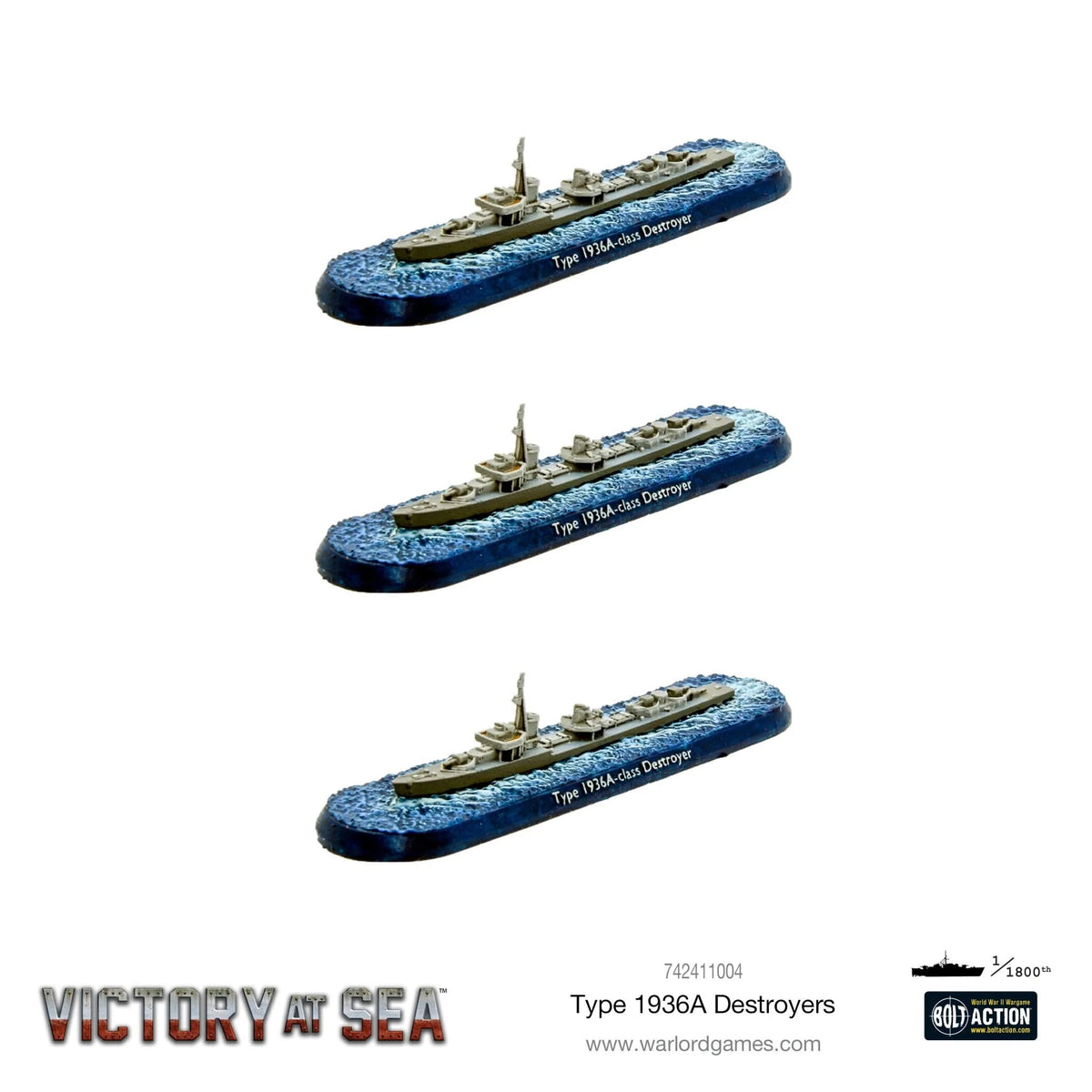 Victory at Sea German - Type 1936A Destroyers