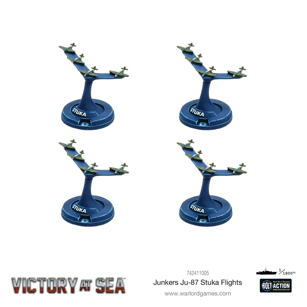 Victory at Sea German Junkers Ju-87 Stuka flights (Plastic)
