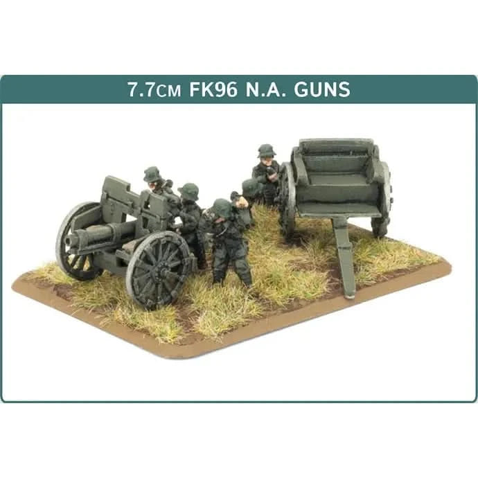 Great War 7.7cm FK96 n.A gun, with two guns, Artillery Battery New