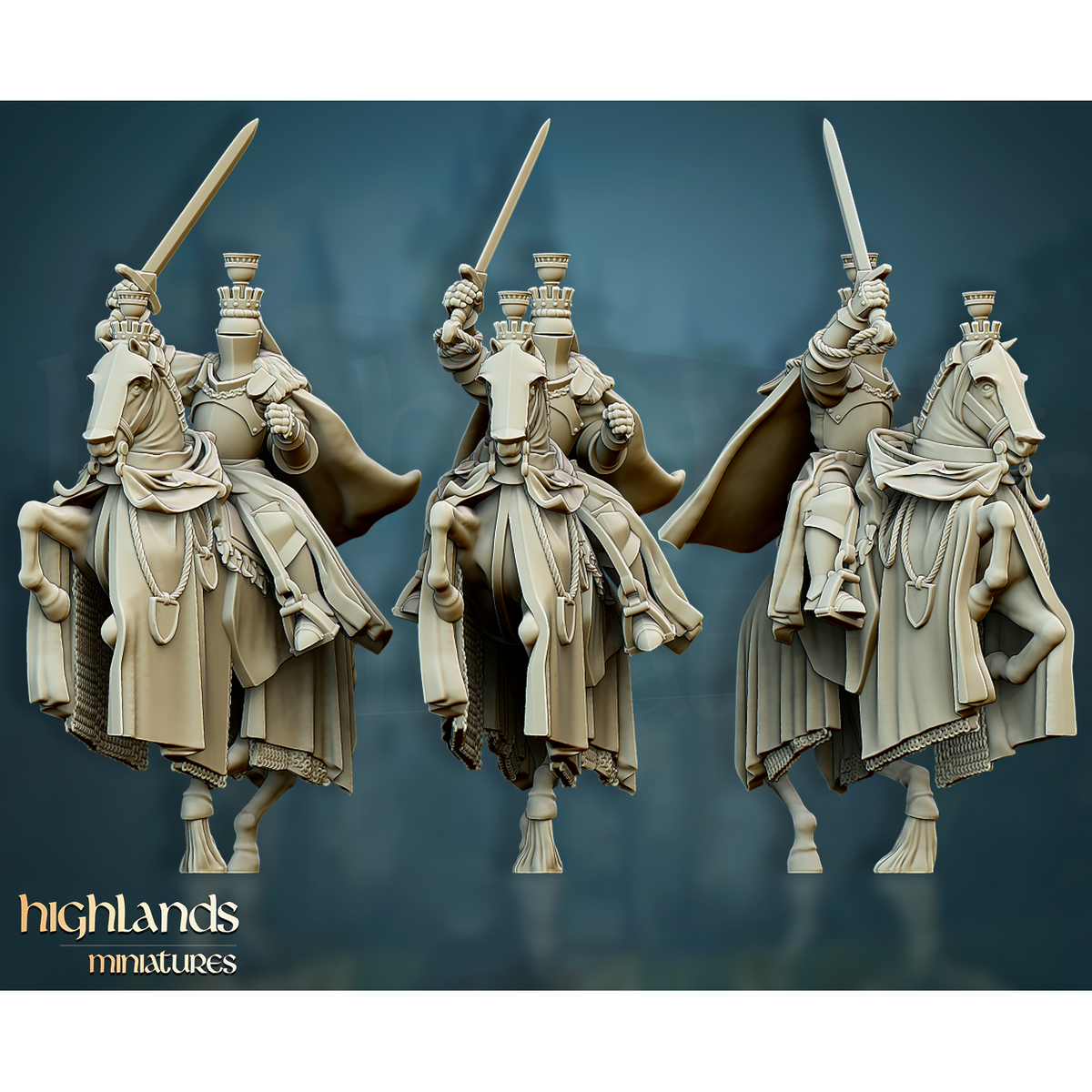 Highland Miniatures Grail Knights Captain