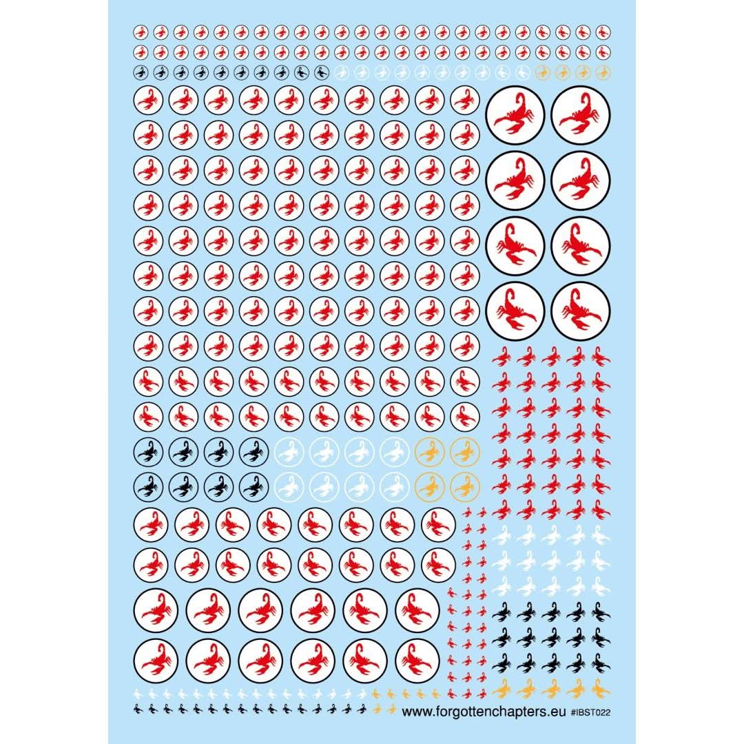 Forgotten Chapters Decals Red Scorpions