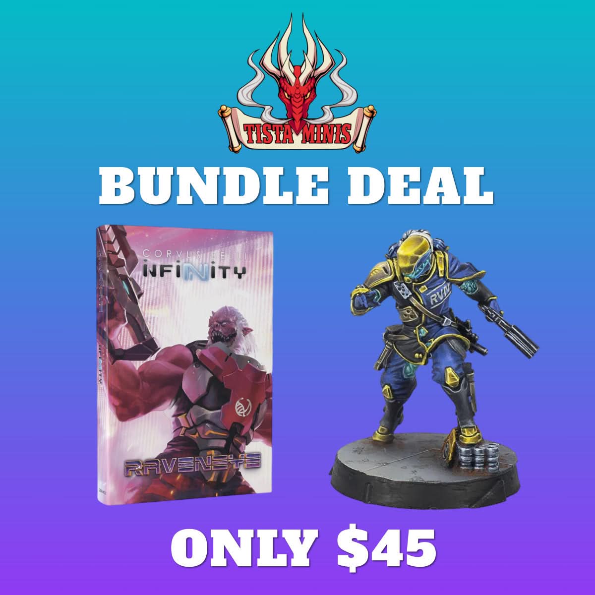 Infinity Raveneye Book and Model Bundle - Save $7