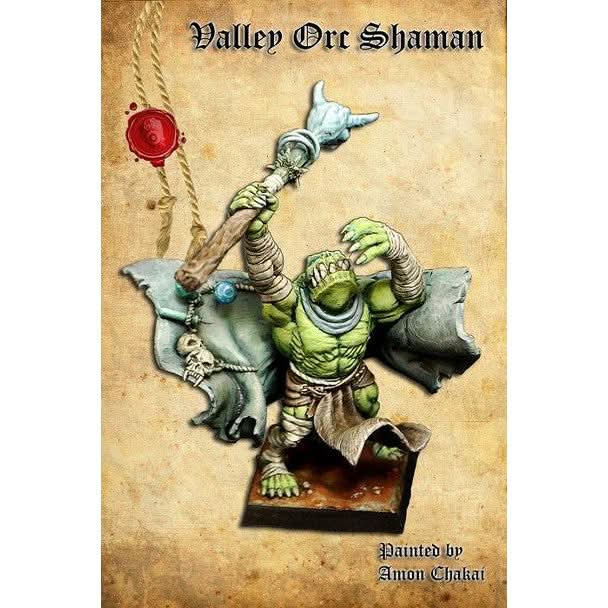 Shieldwolf Mountain Orc Shaman | Resin Magic User Model