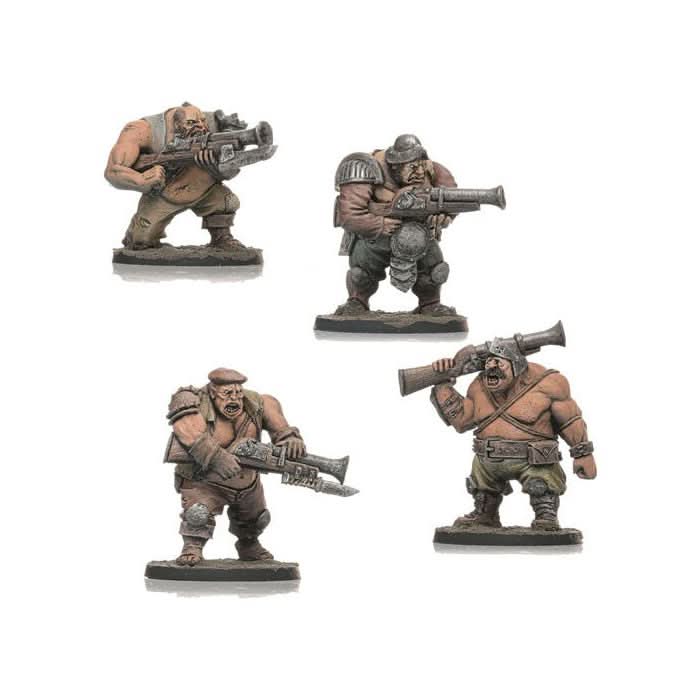 Shieldwolf Ogres Tall. Ogre Firebreathers (4 miniatures) New