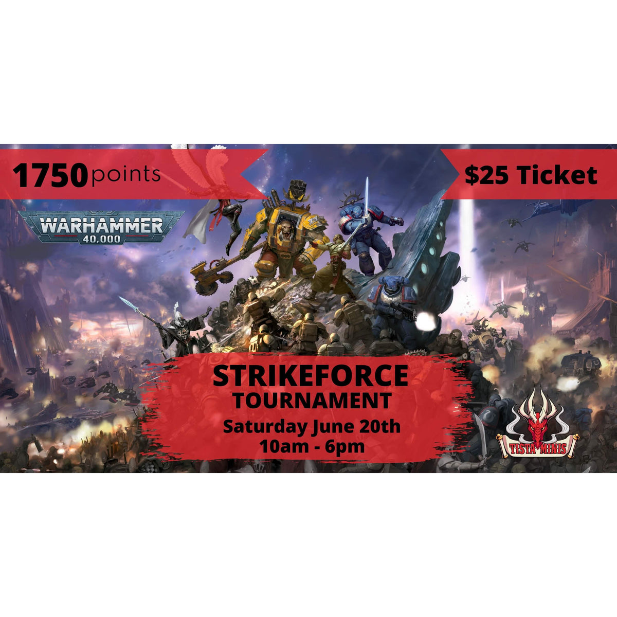 Warhammer 40,000 Strikeforce Tournament 1750 Points Strikeforce Saturd