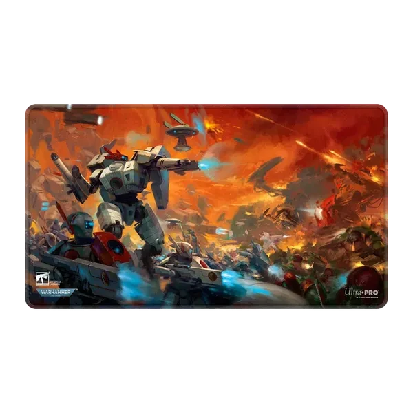 ULTRA PRO PLAYMAT WARHAMMER 40K T'AU EMPIRE CODEX ALIGNED STITCHED Jul