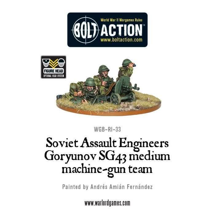 Bolt Action Soviet Assault Engineers SG43 MMG team