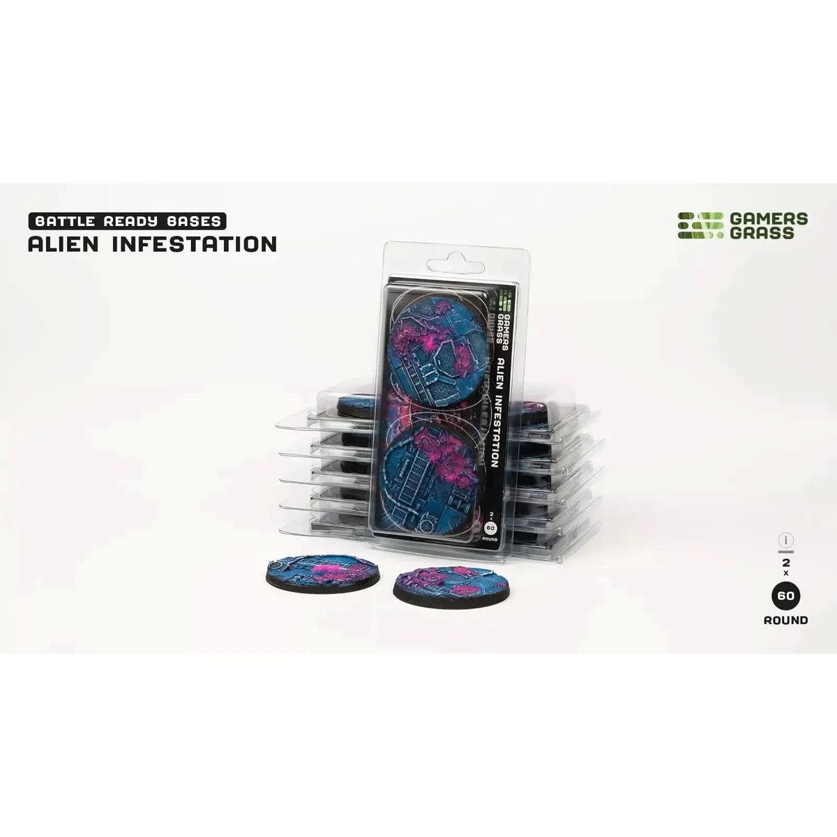 Alien Infestation Bases - Round 60mm (x2)