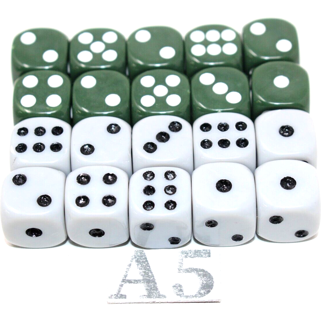 D6's Grey And Green - A5