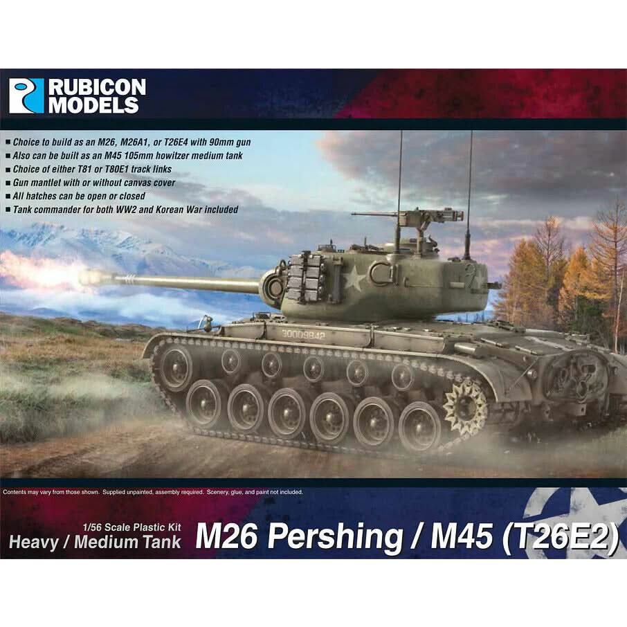 Rubicon American M26 Pershing / M45 (T26E2) Heavy / Medium Tank New