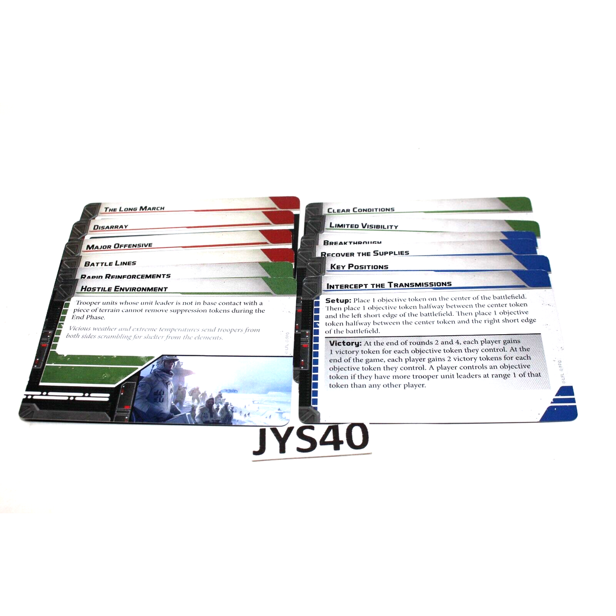 Star Wards Legion Deployment and Mission Cards - JYS40