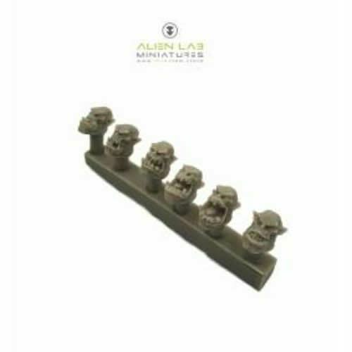 Alien Lab Miniatures ORK HEADS New | Tistaminis