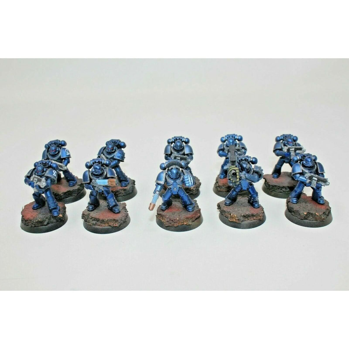Warhammer Space Marines Mark IV Tactical Squad Well Painted - JYS56