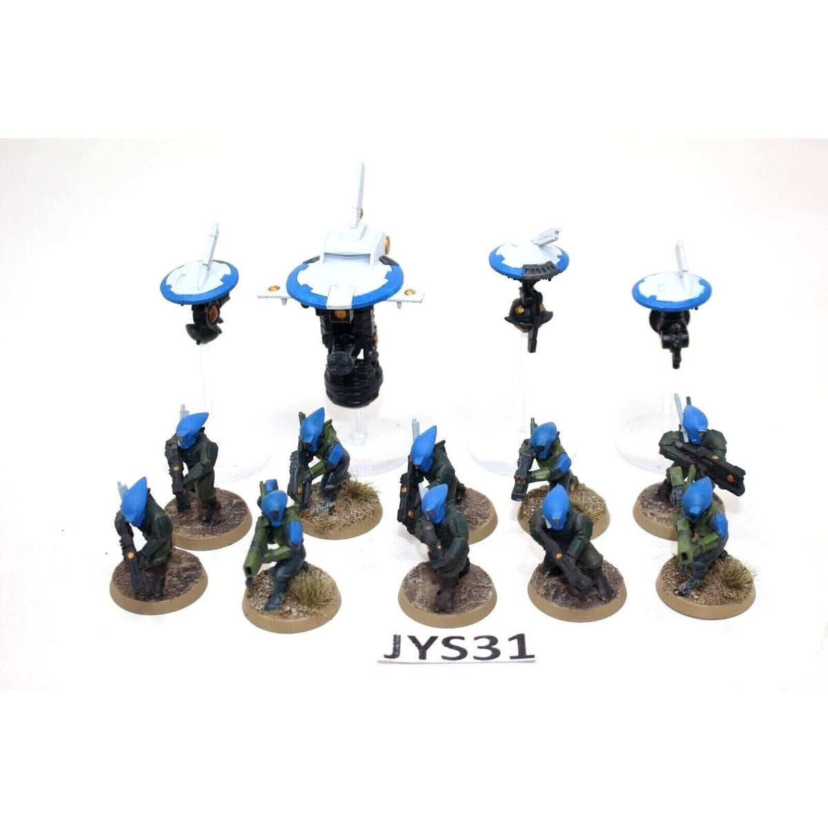 Warhammer Tau Pathfinders With Drones and Ion Rifles - JYS31