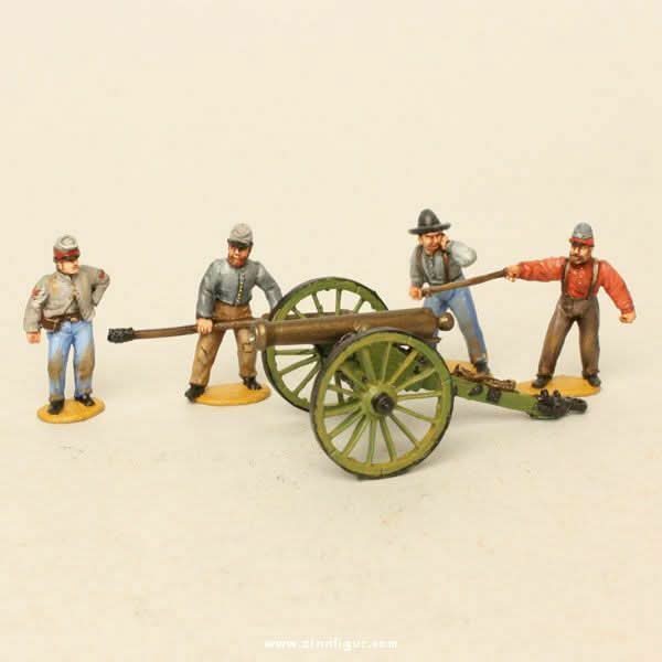 Perry Miniatures ACW Confederate Artillery Firing New