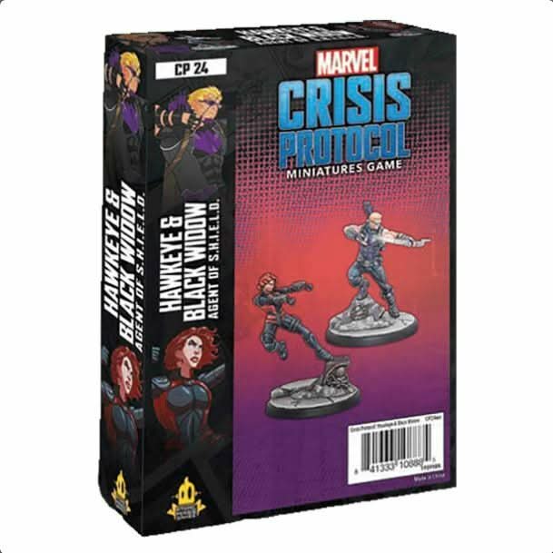 Marvel Crisis Protocol Hawkeye & Black Widow Agent of S.H.I.E.L.D.