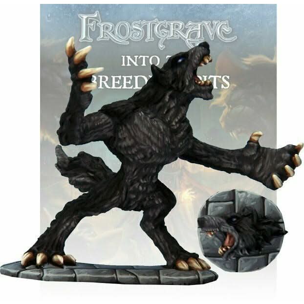 Frostgrave Werewolf (+ Severed Wolf Head) New