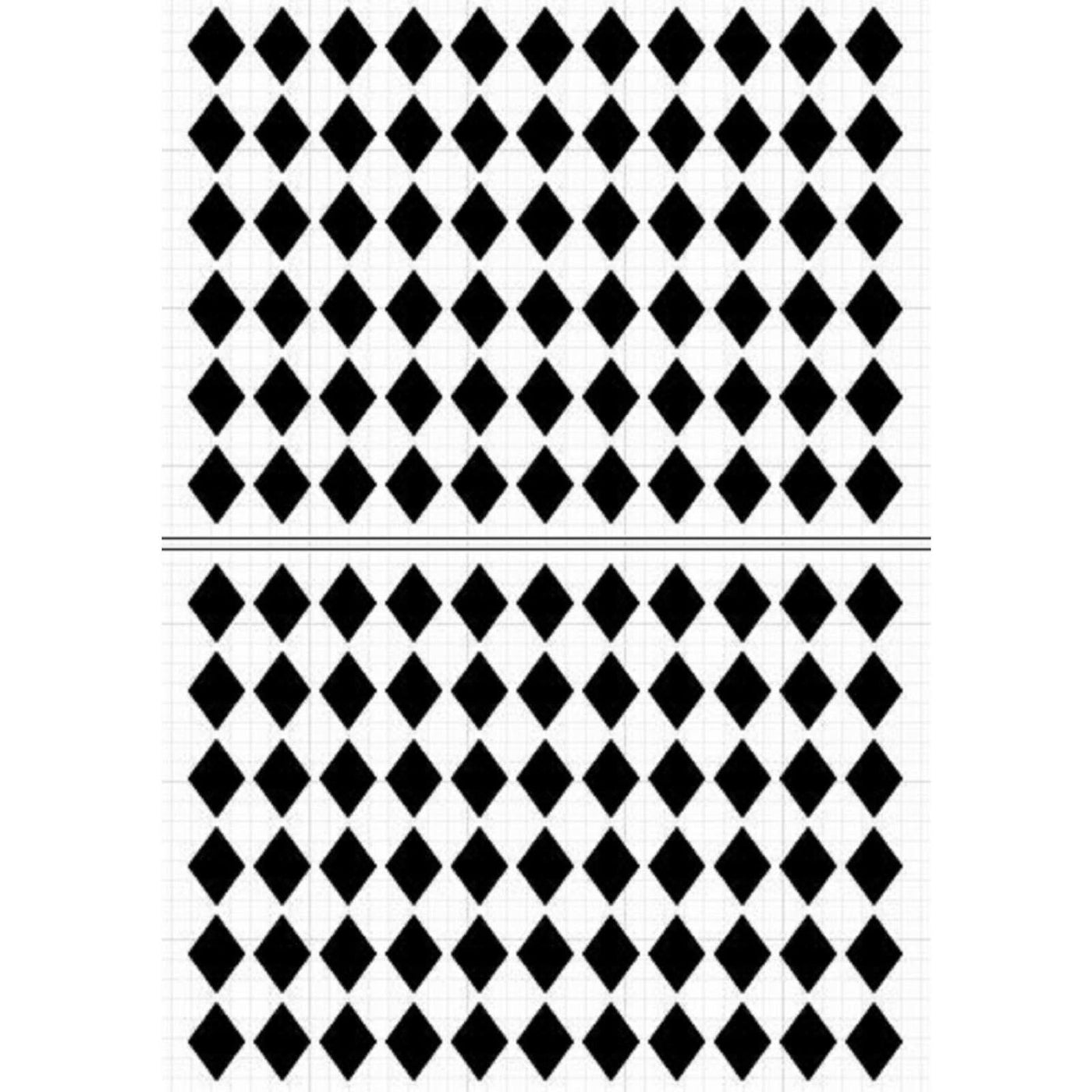 Hobby Miniature Tabletop Gaming Diamond Grid Airbrush Vinyl Stencil