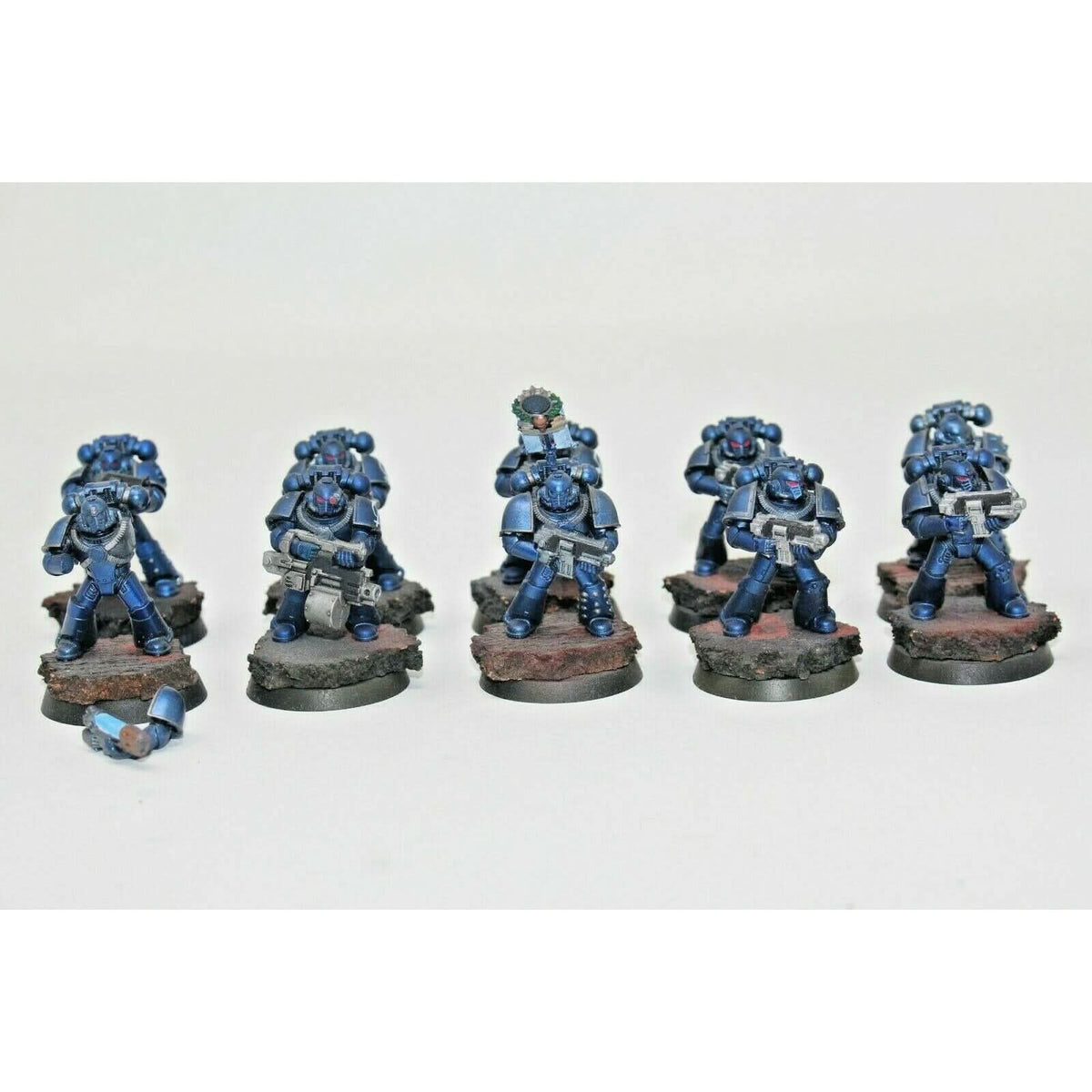 Warhammer Space Marines Mark IV Tactical Squad Well Painted - JYS55