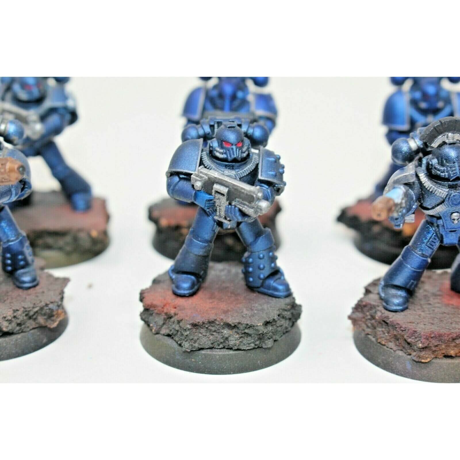 Warhammer Space Marines Mark IV Tactical Squad Well Painted - F1