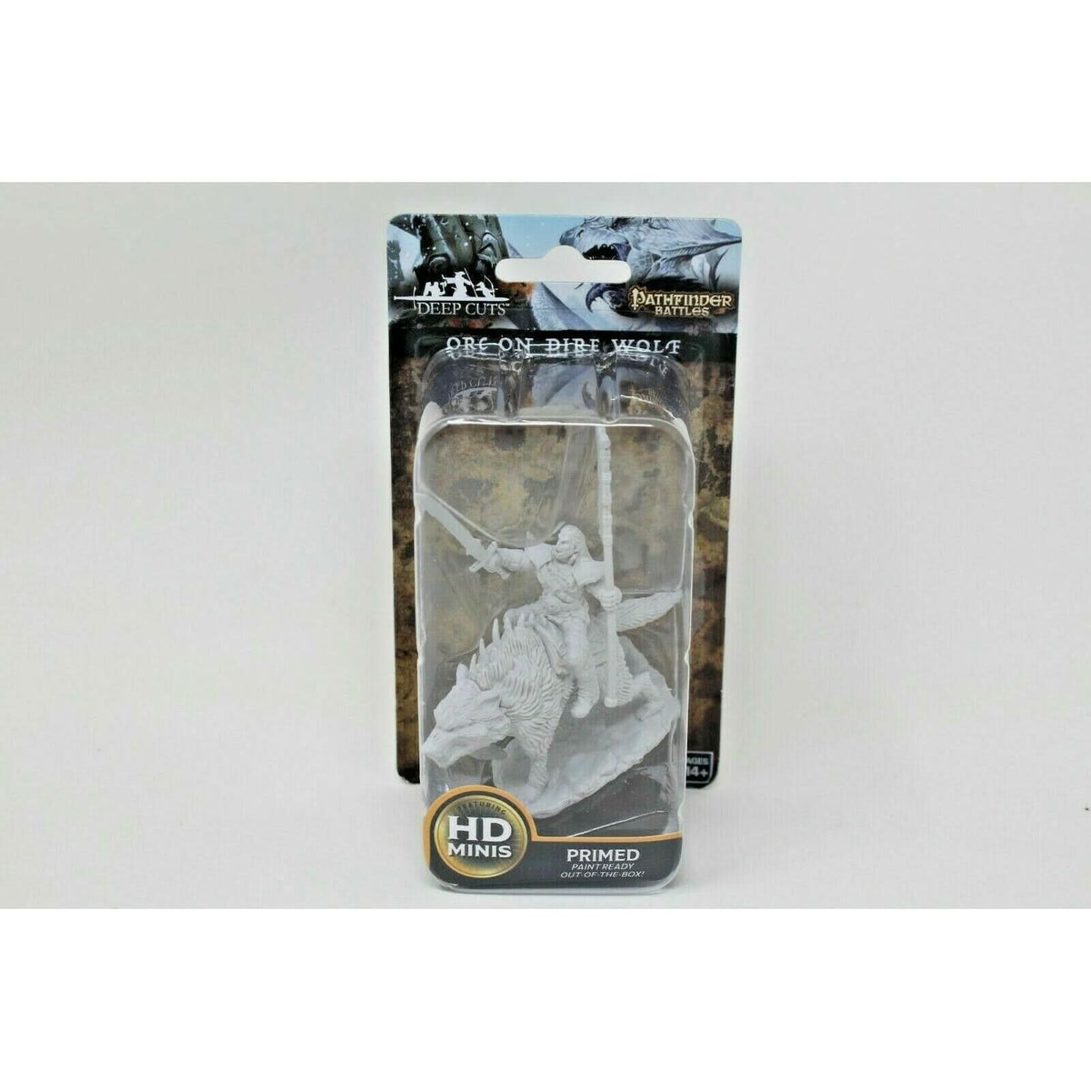Pathfinder Battles Deep Cuts Unpainted: Wave 7: Orc on Dire Wolf