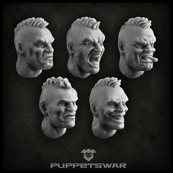 Puppets War Mohawk heads New | Tistaminis