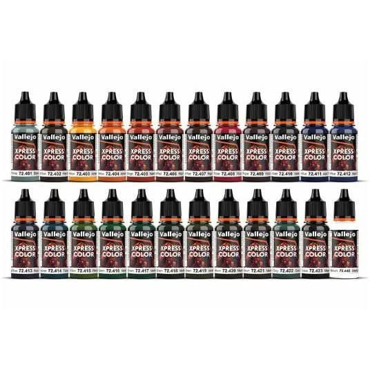 Vallejo Game Color Xpress Color Full Set of 24 Vallejo Paints
