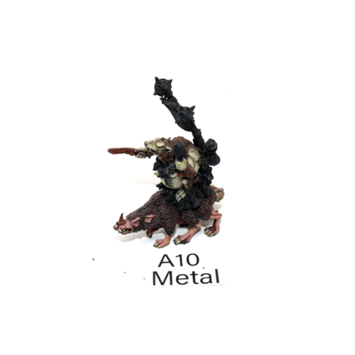Warhammer Skaven Warlord Nurglitch on Rat OOP Rare - A10